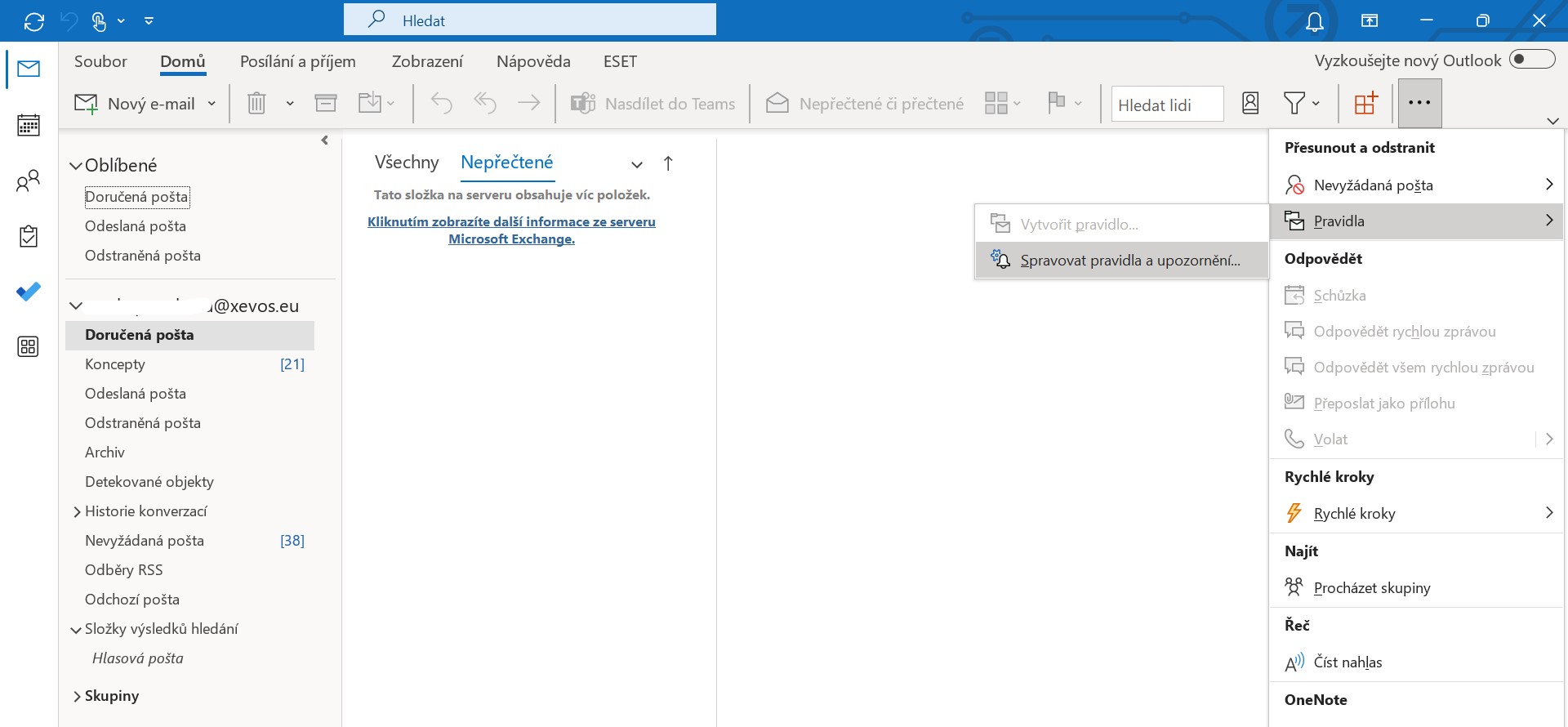 How to set up an automatic rule in Outlook - XEVOS | Blog